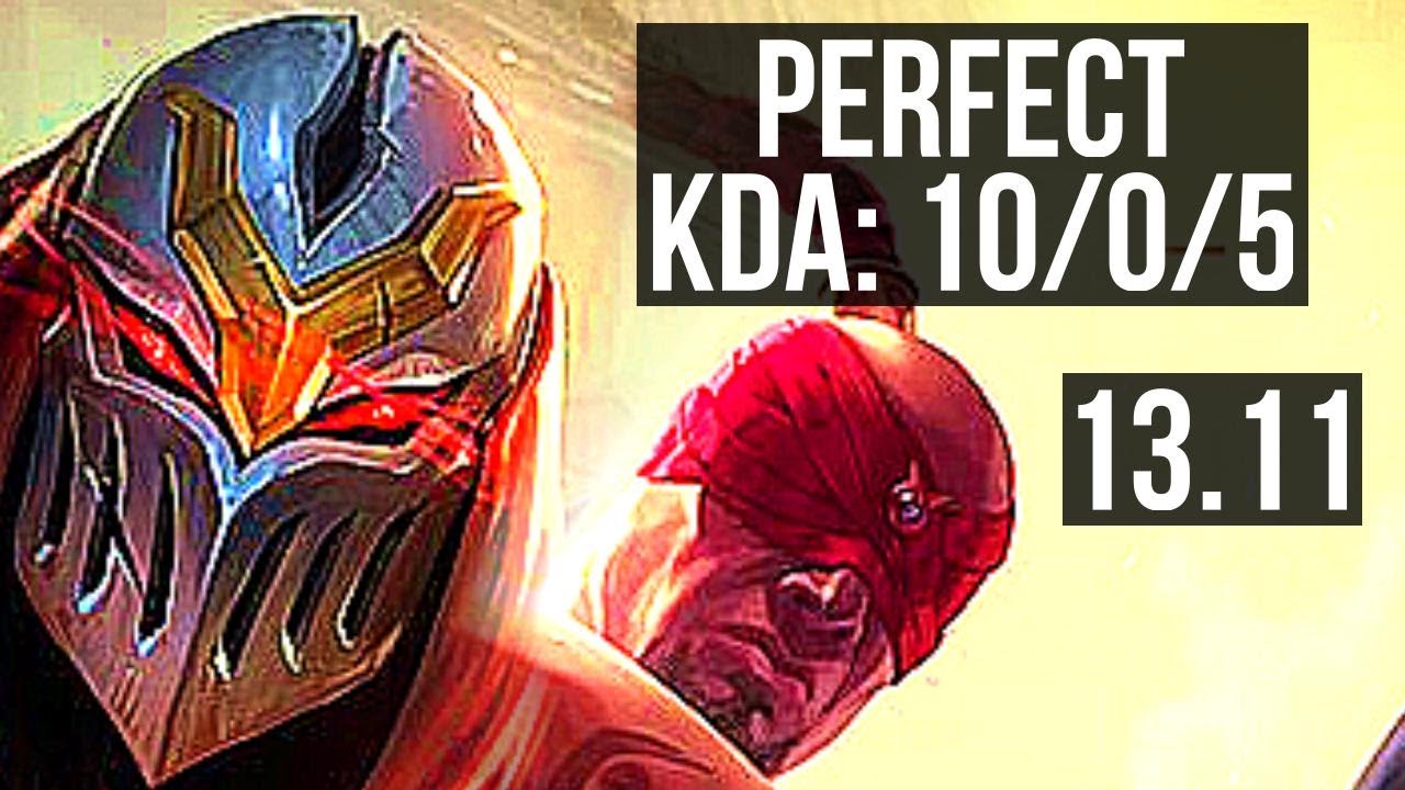 ZED vs LEE (JNG) | 10/0/5, Legendary, 300+ games | KR Master | 13.11 ...