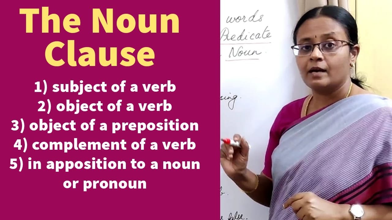 TAMIL The Noun Clause EnglishWithVennila YouTube TAMIL The Noun Clause EnglishWithVennila YouTube