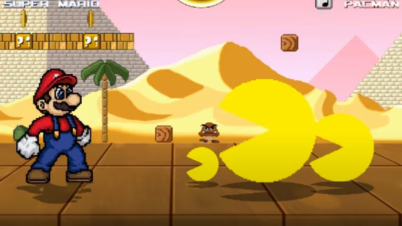 Mario VS Pacman*3 - MUGEN Battle - YouTube