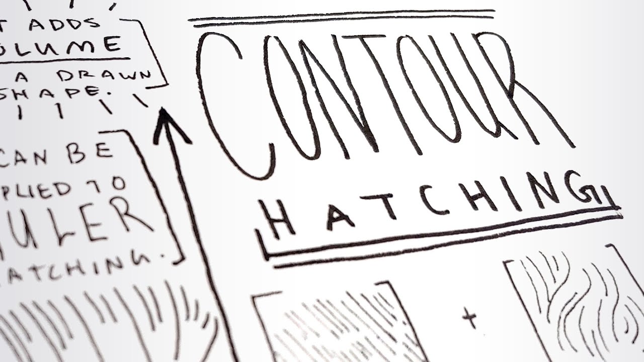 Ink Techniques: Contour Hatching - YouTube