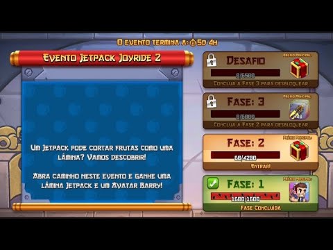 Evento Jatpack Joyride 2 Fase 2 Fruit Ninja - YouTube