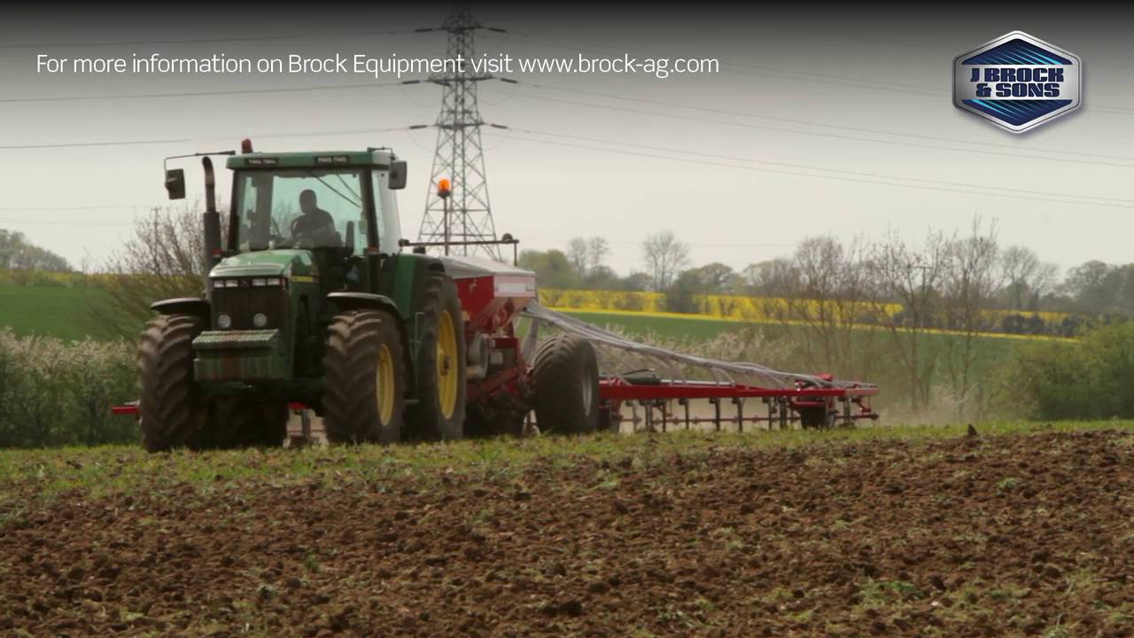 Brock Equipment 8m tine drill - YouTube