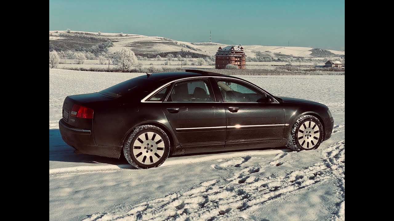 Audi A8 drifting in the snow - YouTube