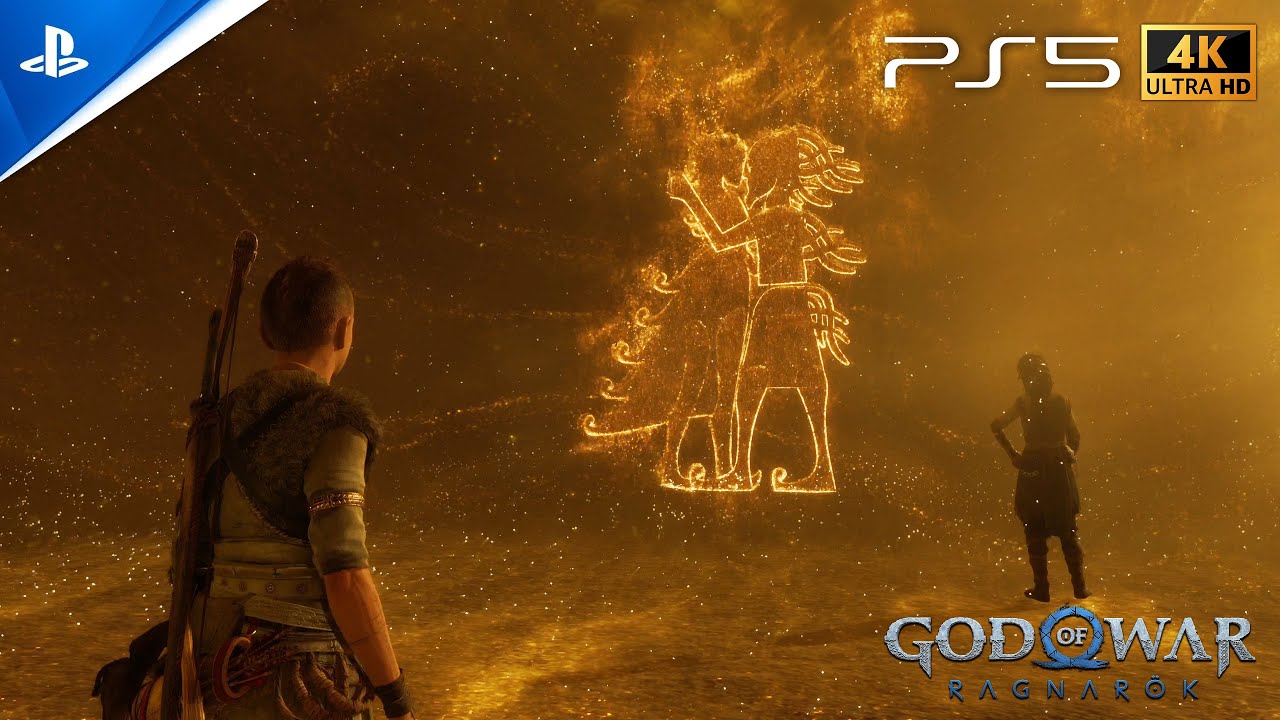 Sinmara and Surtr - GIANTS PROPHECY [Cutscene] | GOW: Ragnarök (PS5 ...