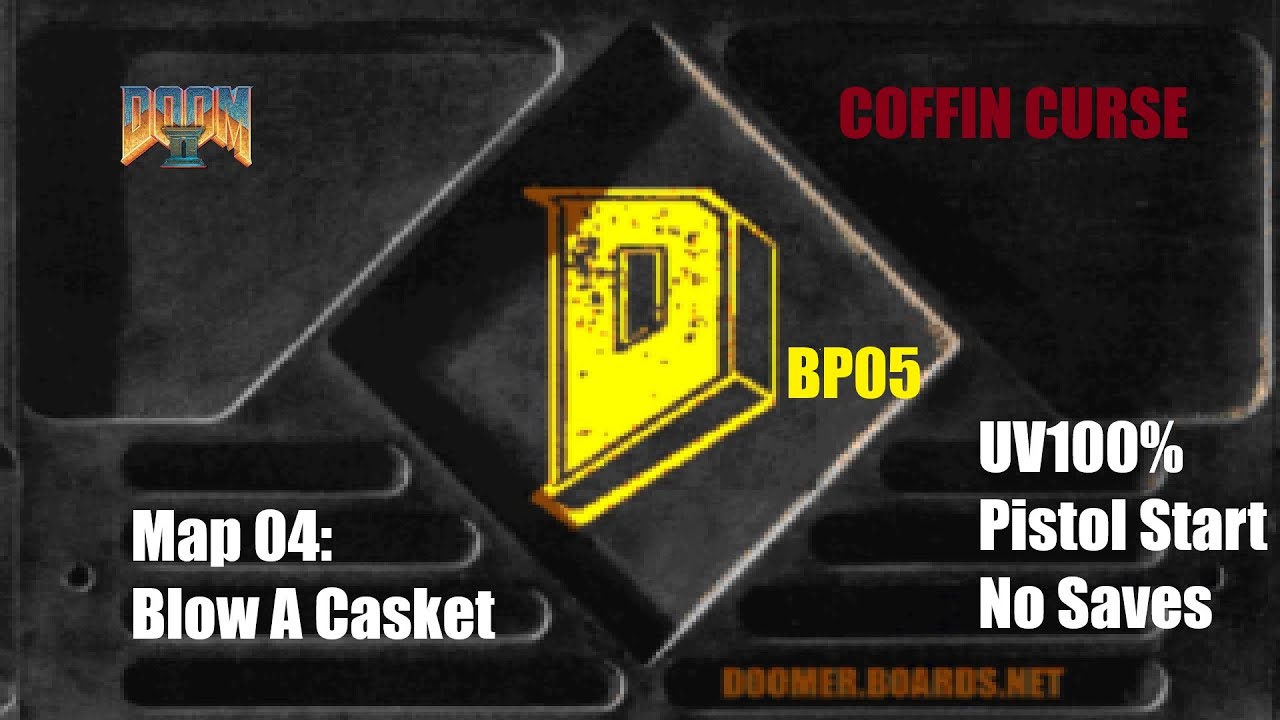 Doom II - DBP05: Coffin Curse, Map 04: Blow a Casket (UV100%) - YouTube