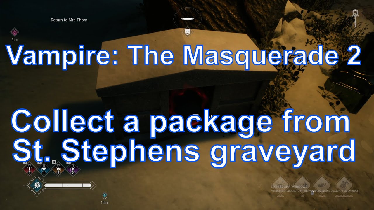 Collect a package from St Stephens graveyard, Vampire The Masquerade ...