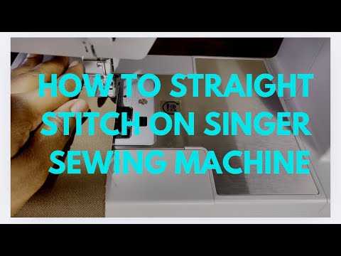 How to Straight Stitch on Singer 4432 Heavy Duty Sewing Machine - YouTube