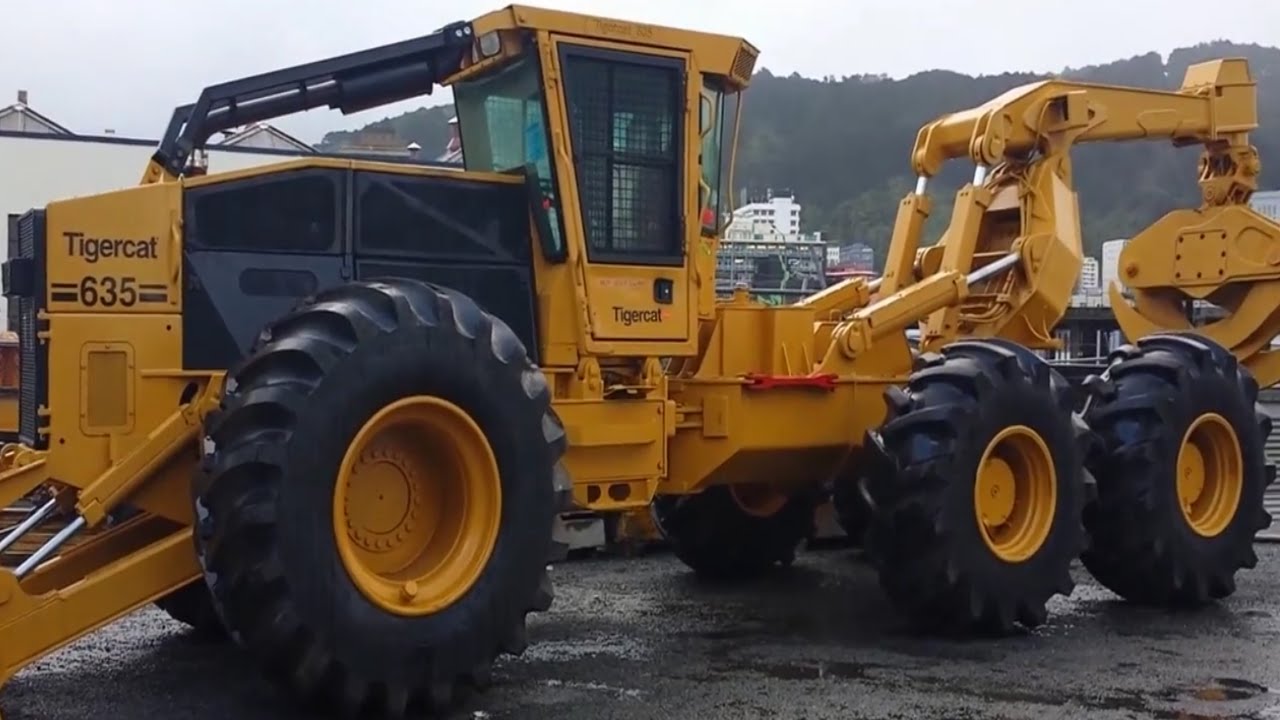 Tigercat 635 Skidder 6x6 - YouTube