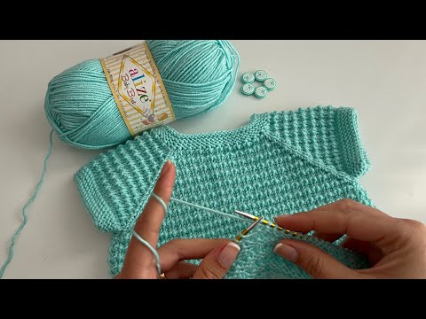 1 YUMAKTAN 1 BEBEK YELEĞİ🧿FARE DIŞI MODELİ BEBEK YELEĞİ BALTAN SONA ANLATIMI🧿#crochet #knitting