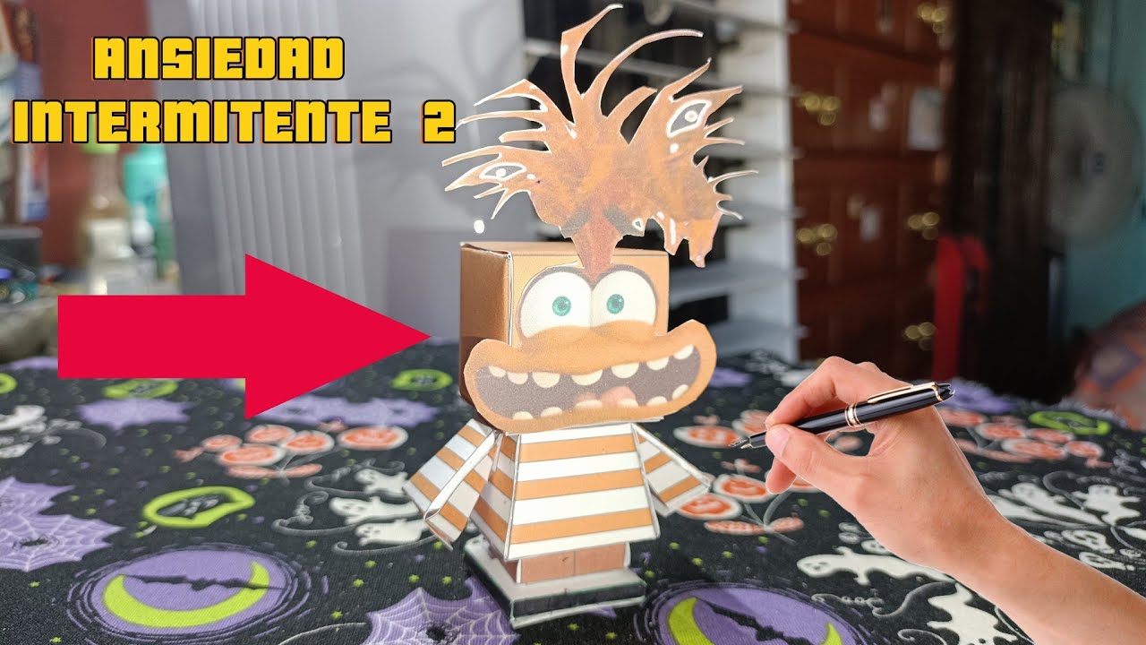 Figura de ANSIEDAD de INTENSAMENTE 2 en PAPERCRAFT: Tutorial Paso a ...