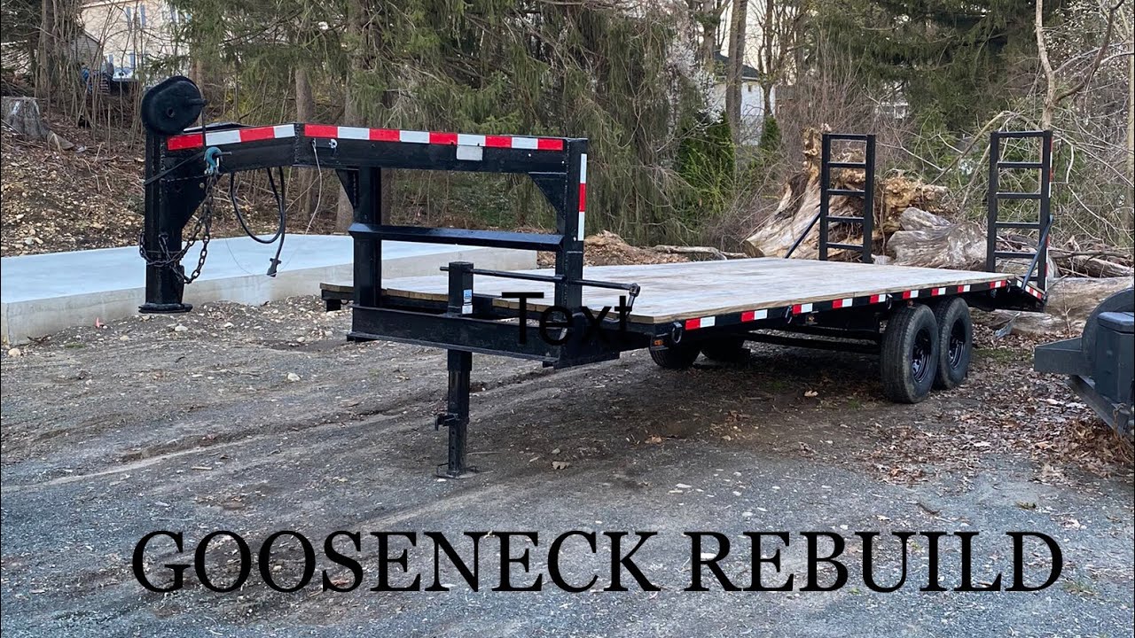 Restoring and updating my gooseneck trailer - YouTube