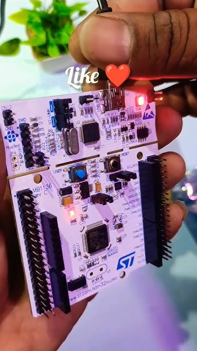 STM32 Nucleo Board blinking program using stm ide | stm32f446re ...