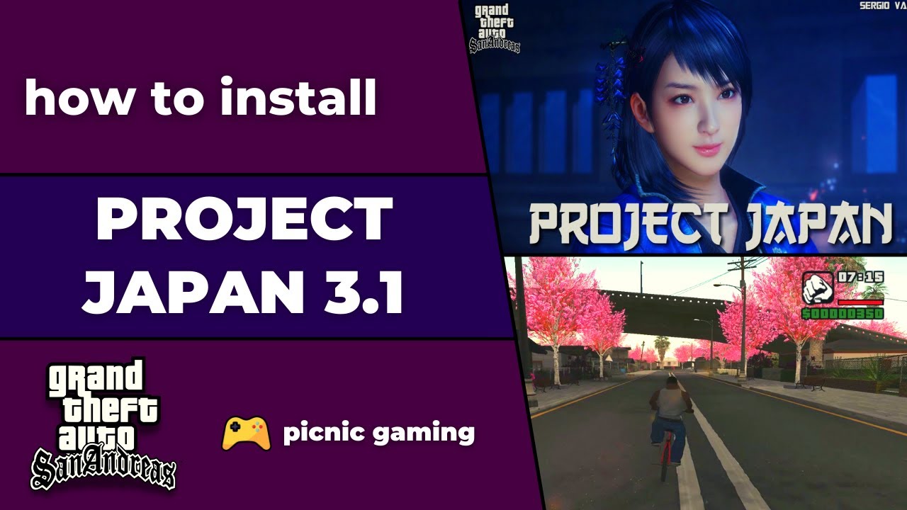 How to install Project Japan 3.1 Mod in Gta Sa | Amazing Japan City in ...