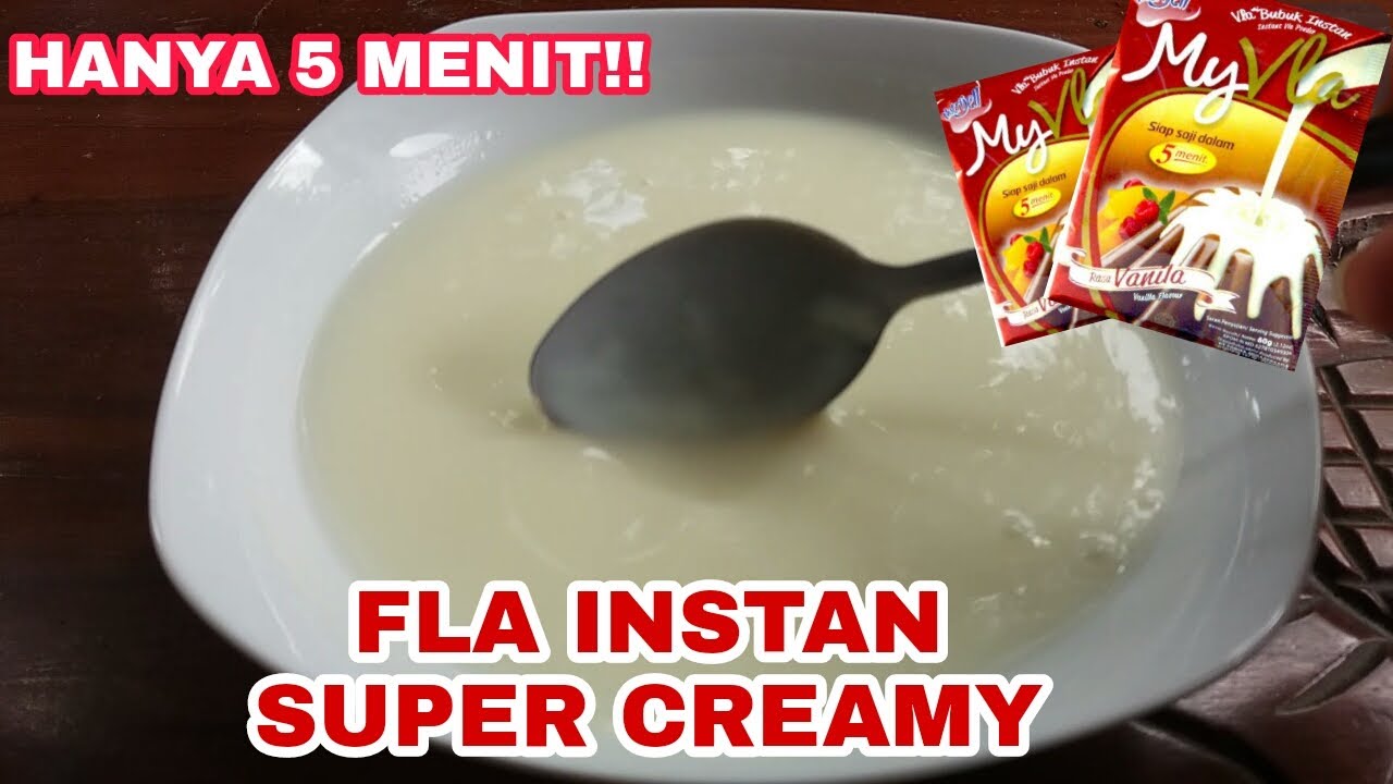 FLA INSTAN SUPER CREAMY DARI NUTRIJELL MYVLA || mudah dan praktis - YouTube