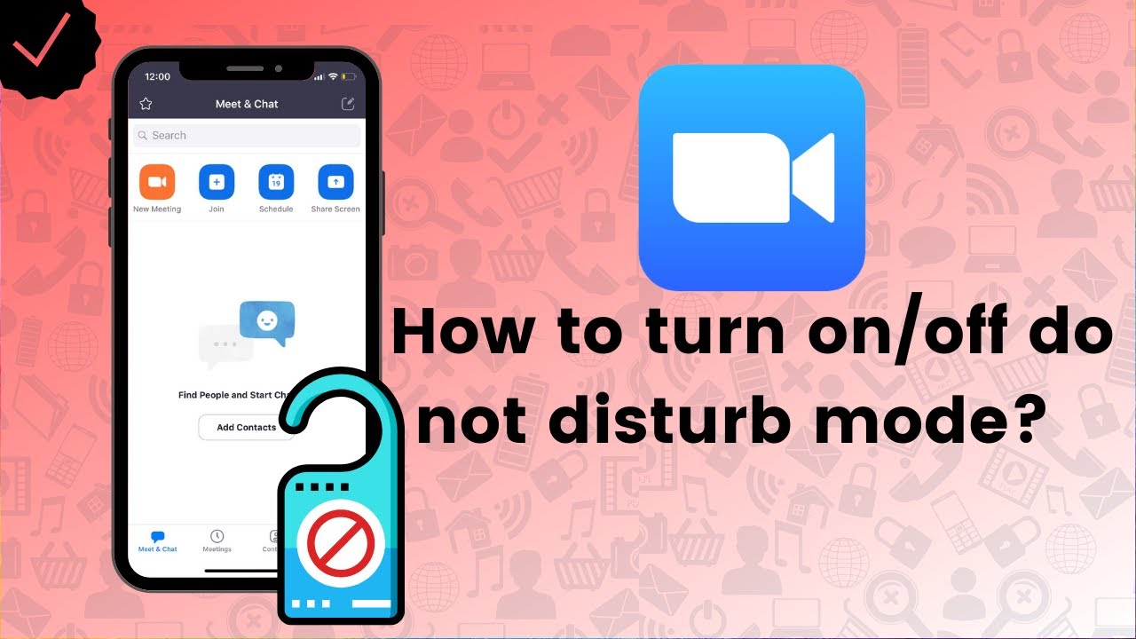 How to turn on/off do not disturb mode on Zoom? - Zoom Tipsa - YouTube