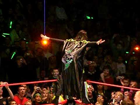 The Hurricane enters the ring (WWE DX Invasion Tour, November 5th ...