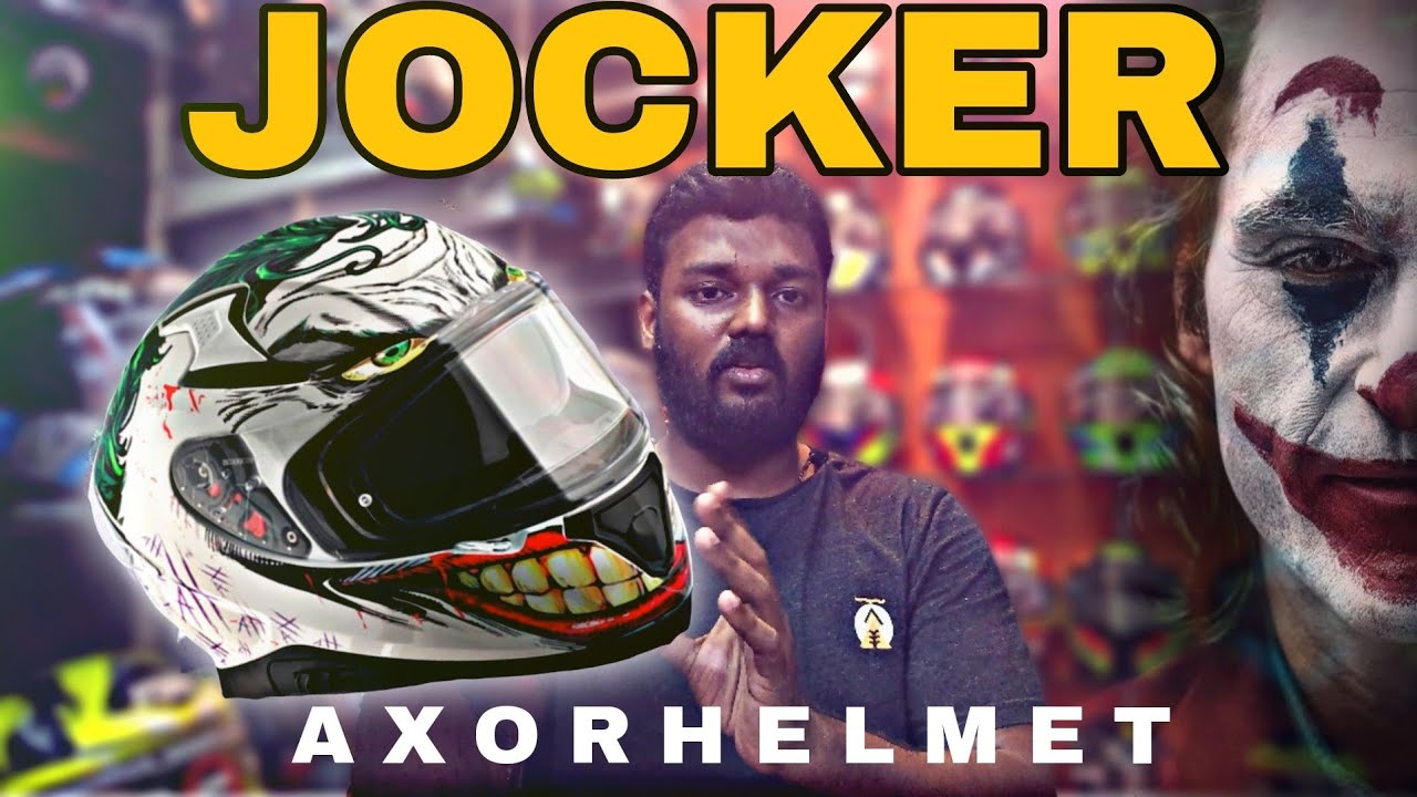NEW AXOR APEX JOKER DC HELMET REVIEW | AXOR JOKER HELMET @TN11vlogs ...
