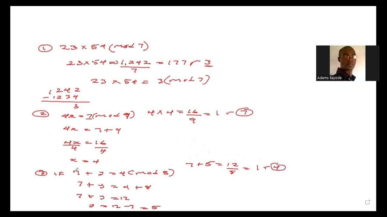 Modular Arithmetics - YouTube