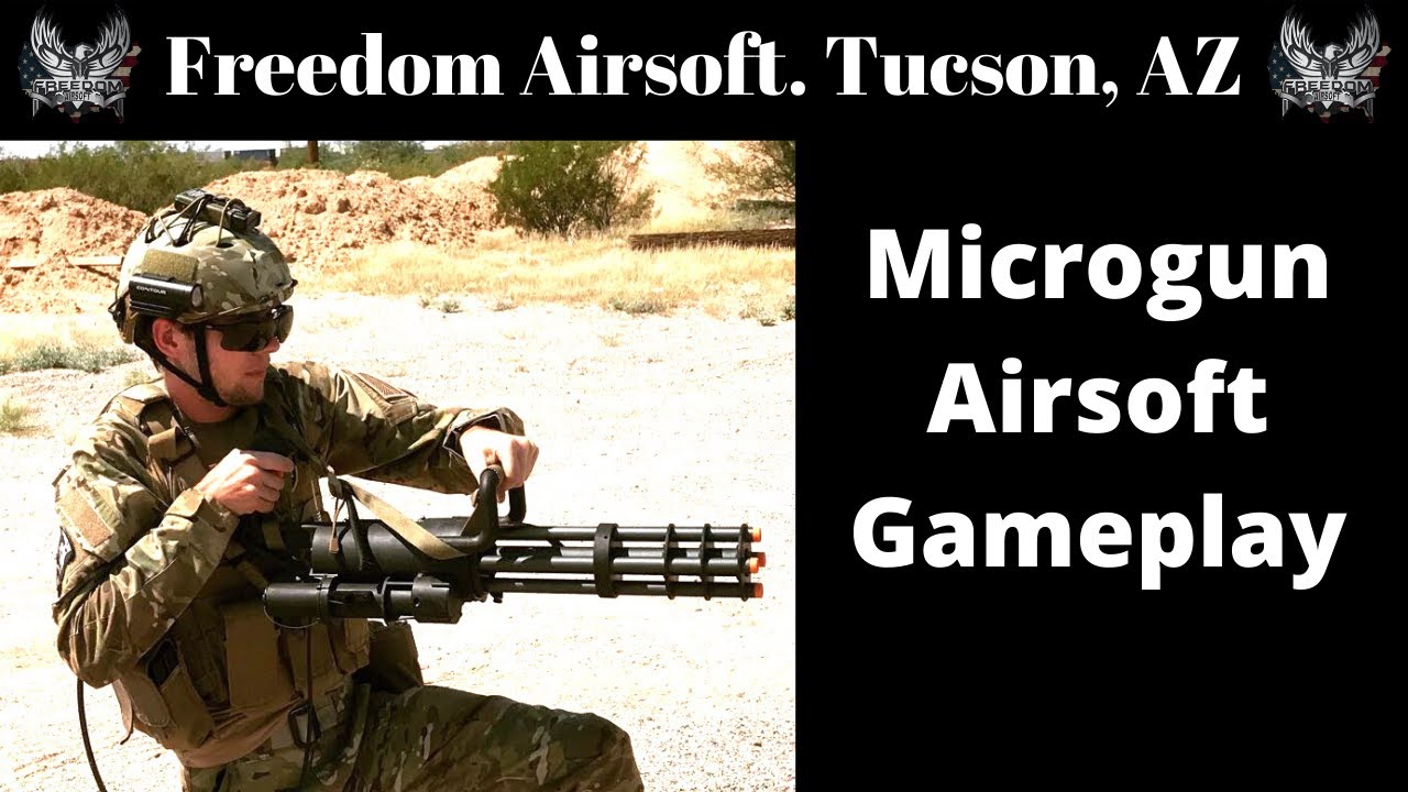 Airsoft M132 Microgun Gameplay: Freedom Airsoft: Tucson, Arizona. - YouTube