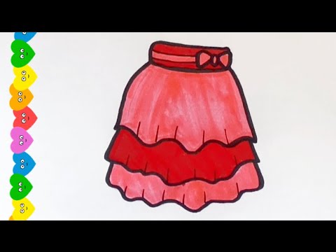 Güzel Etek Çizimi / Beautiful Dress Drawing / Renkli Çizimler
