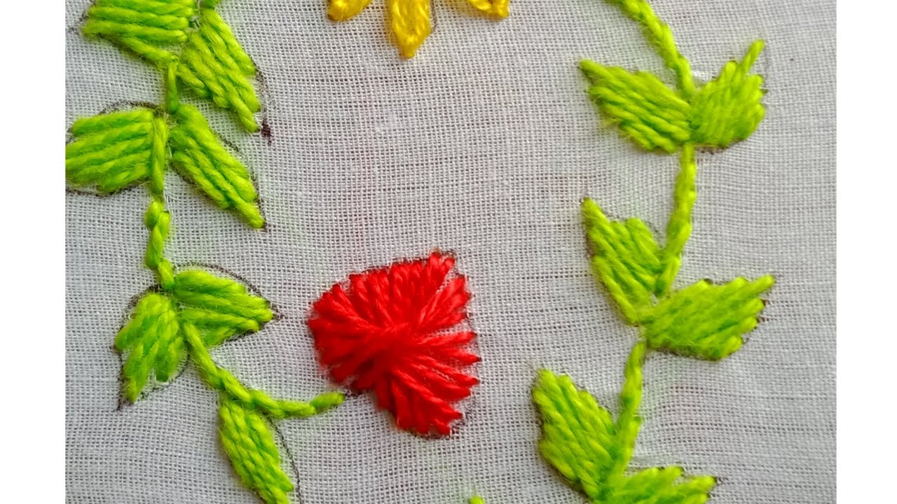Easy embroidery flowers/hand Embroidery flowers designs/Embroidery for ...