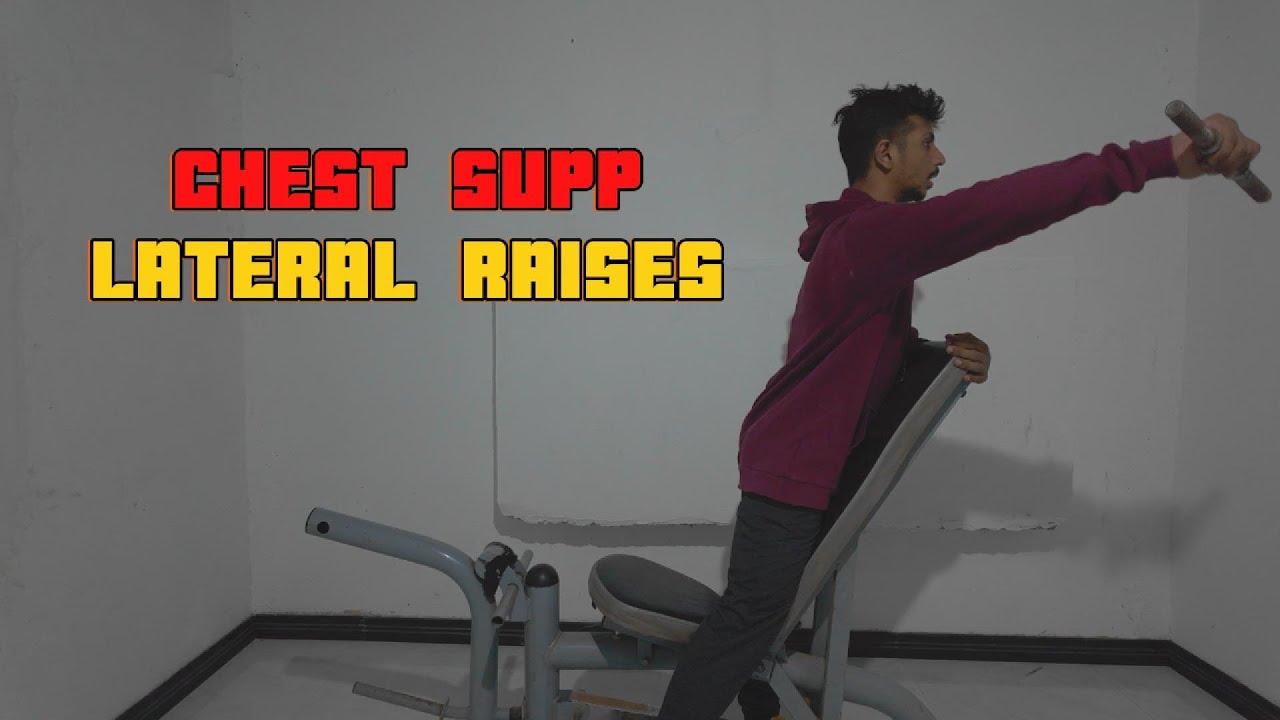 chest supported lateral raises - YouTube