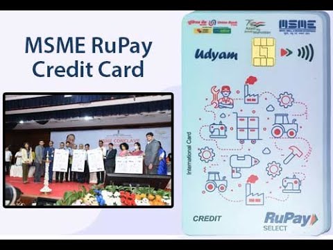 MSME credit card | udyam credit card | msme rupay credit card scheme ...