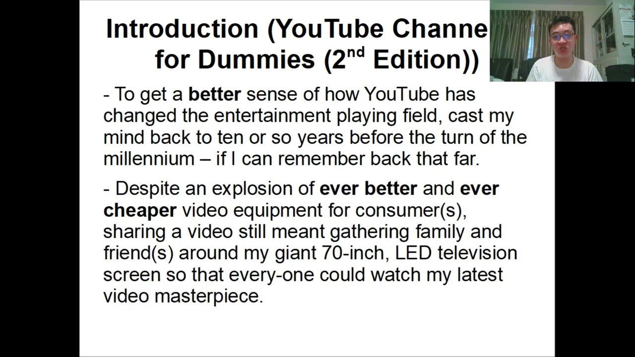 Introduction | YT Channel(s) for Dummies - 2nd Edition - YouTube