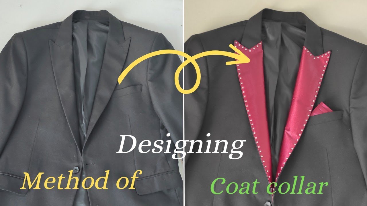 Amazing idea of double collar coat without pattern | How to cut and ...