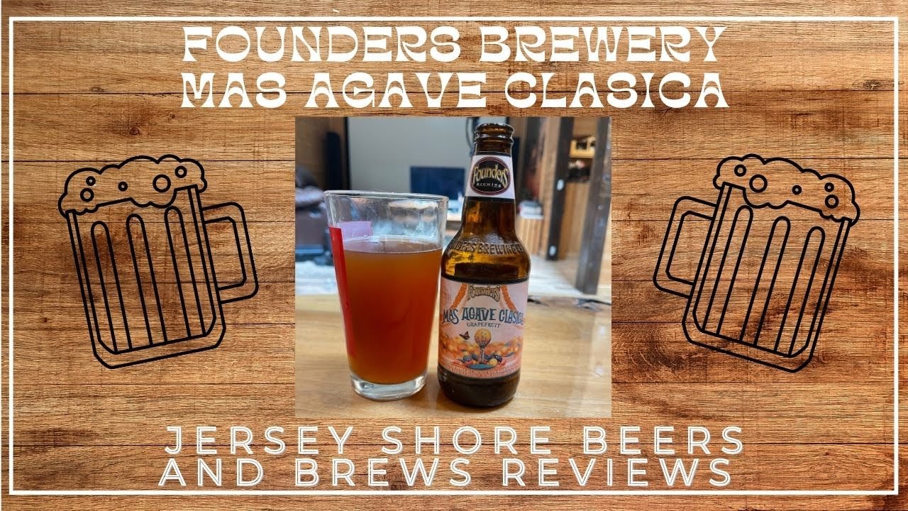 Beer Review of Founders Brewing's Mas Agave Clasica Gose Ale - YouTube