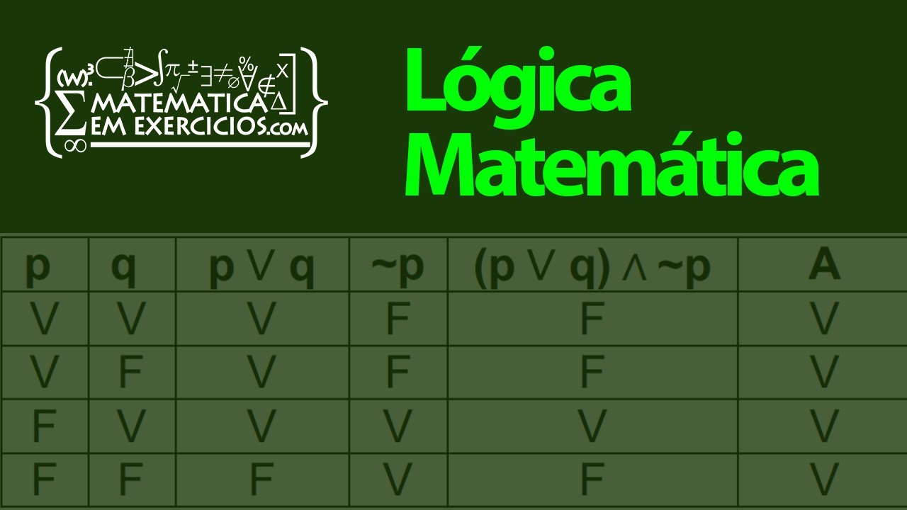 Lógica Matemática - Aula 2 - Construção de tabela-verdade - Prof. Gui ...