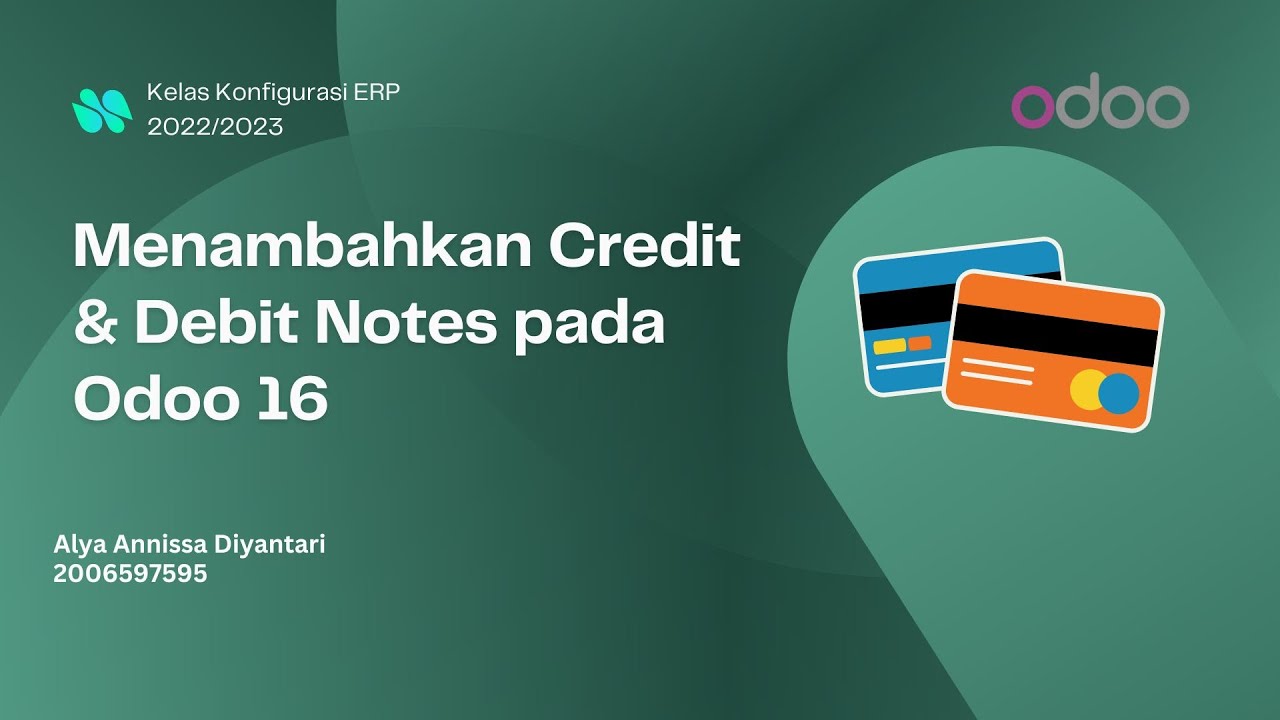 Tutorial Menambahkan Credit dan Debit Notes pada Odoo 16 - YouTube