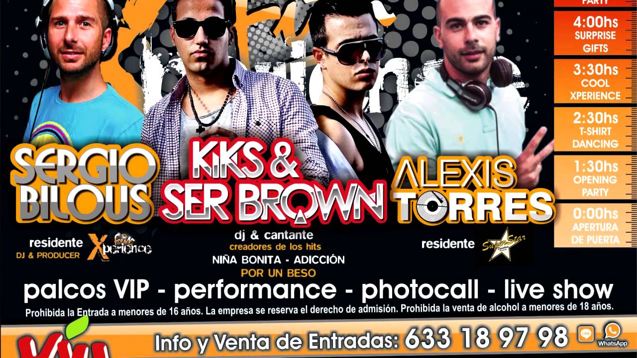 KIKS & SER BROWN - Viernes 21 de Junio en Discoteca KIU (Benalmádena ...