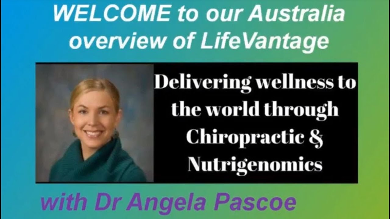 Dr Angela Pascoe spoke about Protandim and NRF2, Reduce stress and live ...
