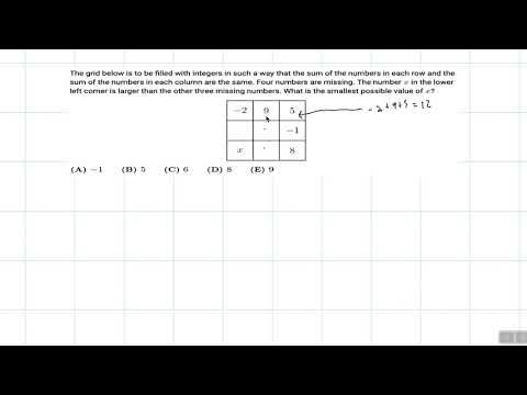 2022 AMC 8 Problem 20 - YouTube