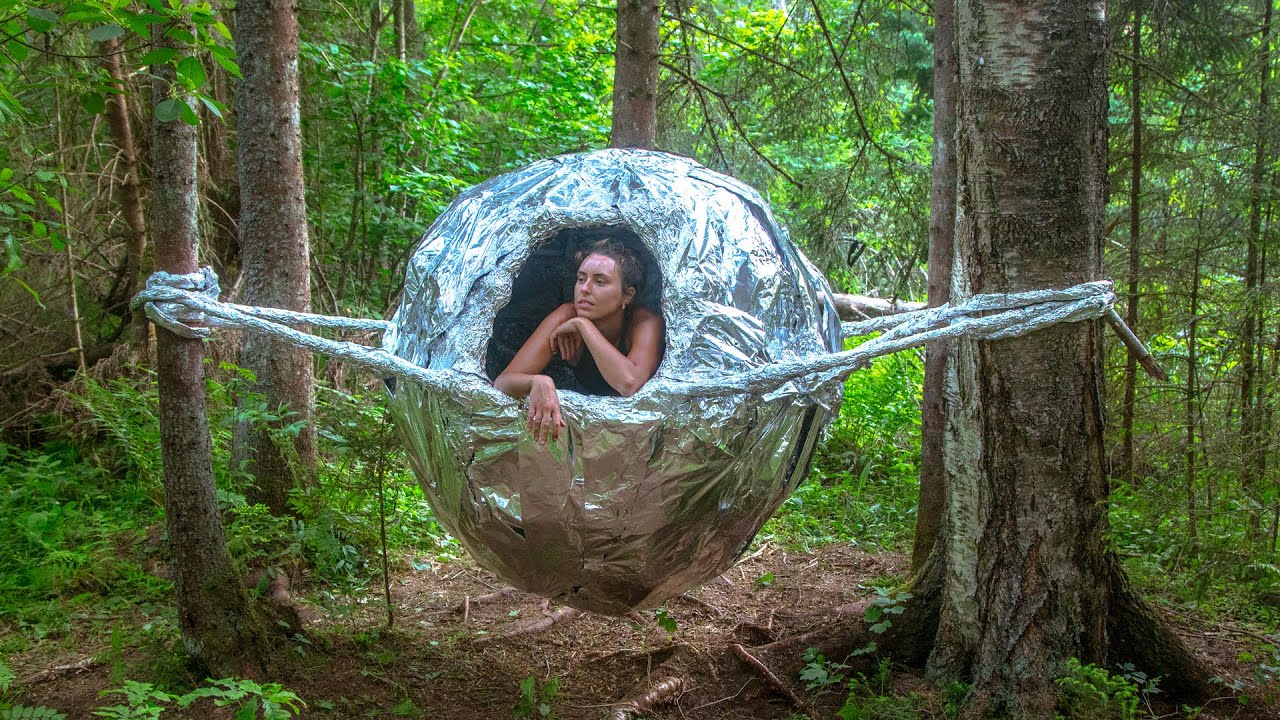 Making a Spherical Tree Tent from Aluminum Foil