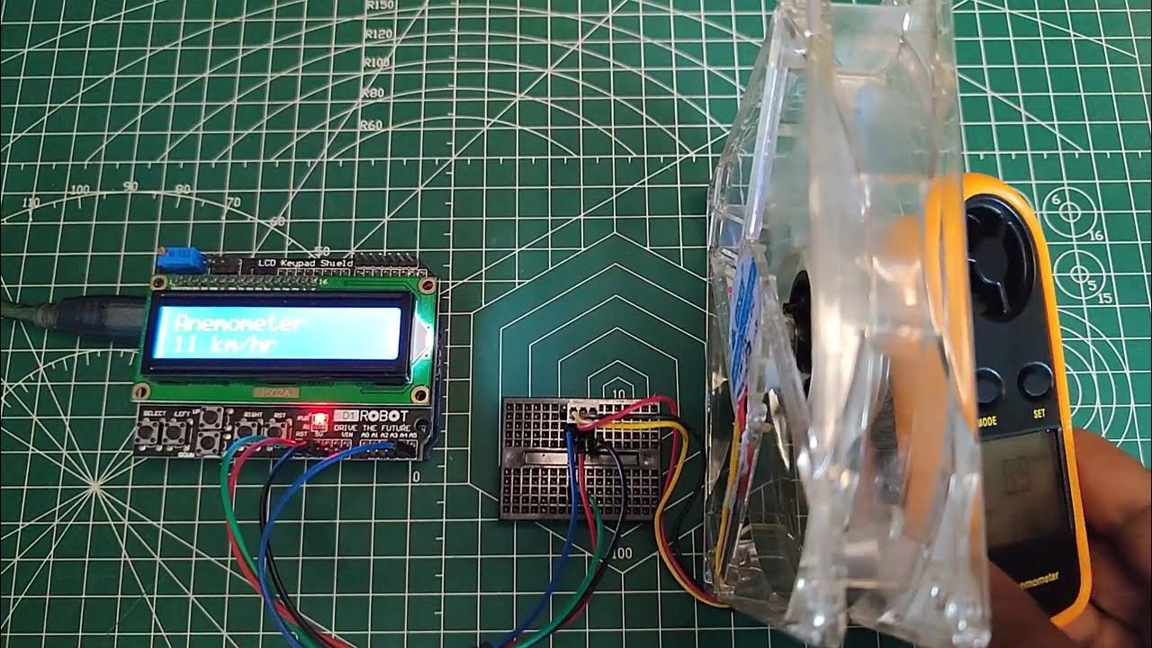 Arduino Uno - Customized PC Fan Anemometer using A3144 Hall-Effect Sensor - YouTube