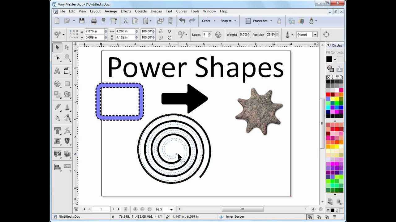 Working with Power Shapes in VinylMaster - YouTube