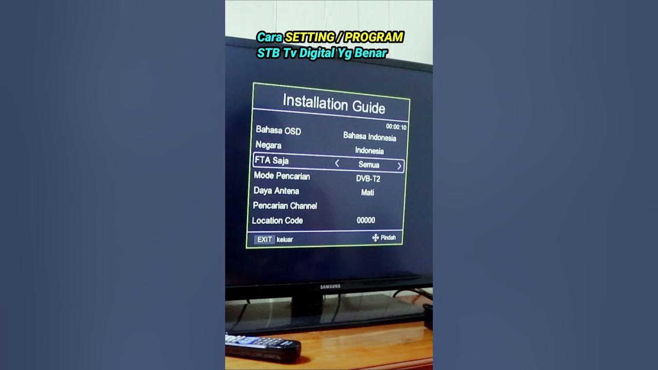 Cara Setting Set Top Box Tv Digital - YouTube