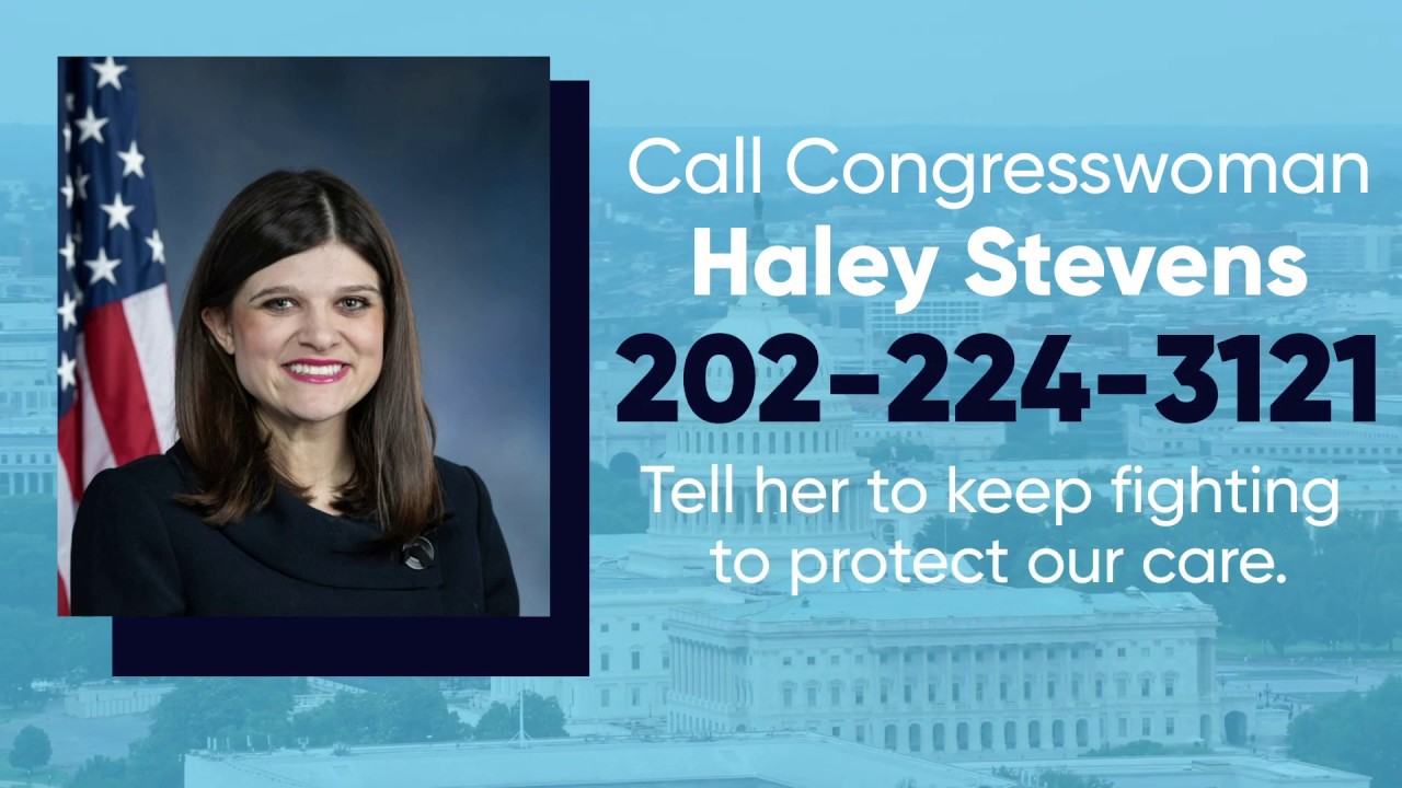 Congresswoman Haley Stevens: Leading the Fight to Protect Our Care ...