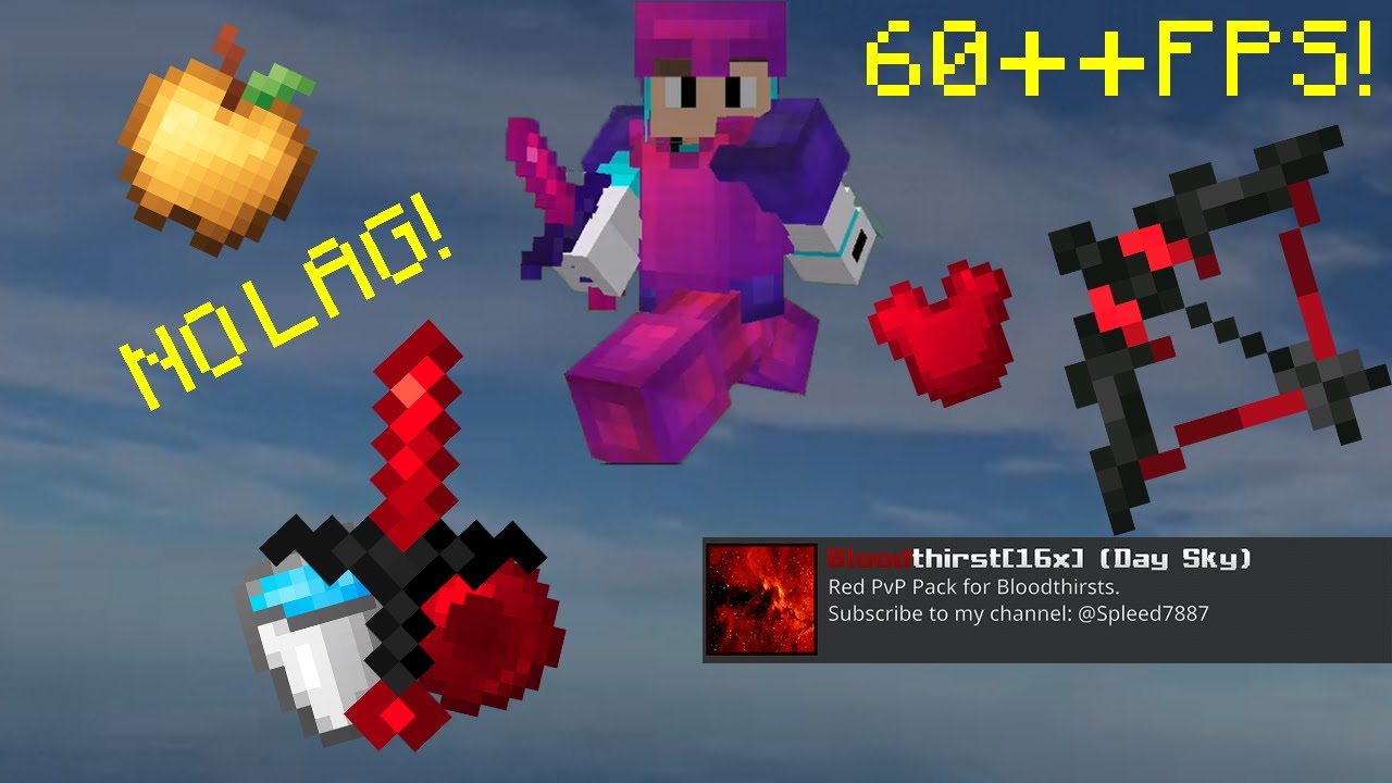 New MCPE PVP Texture Pack 16x 1.17 FPS BOOST! NO LAG! Ram 1GB, 2GB, 3GB ...