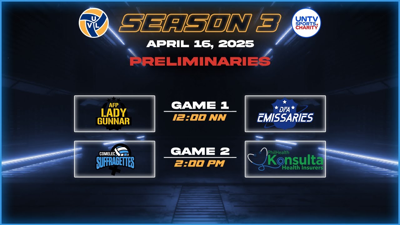 LIVE FULL GAMES: UNTV Volleyball League Season 3 Prelims at Paco Arena ...