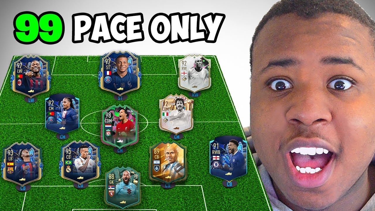 I Used A 99 Pace Team In FIFA - YouTube
