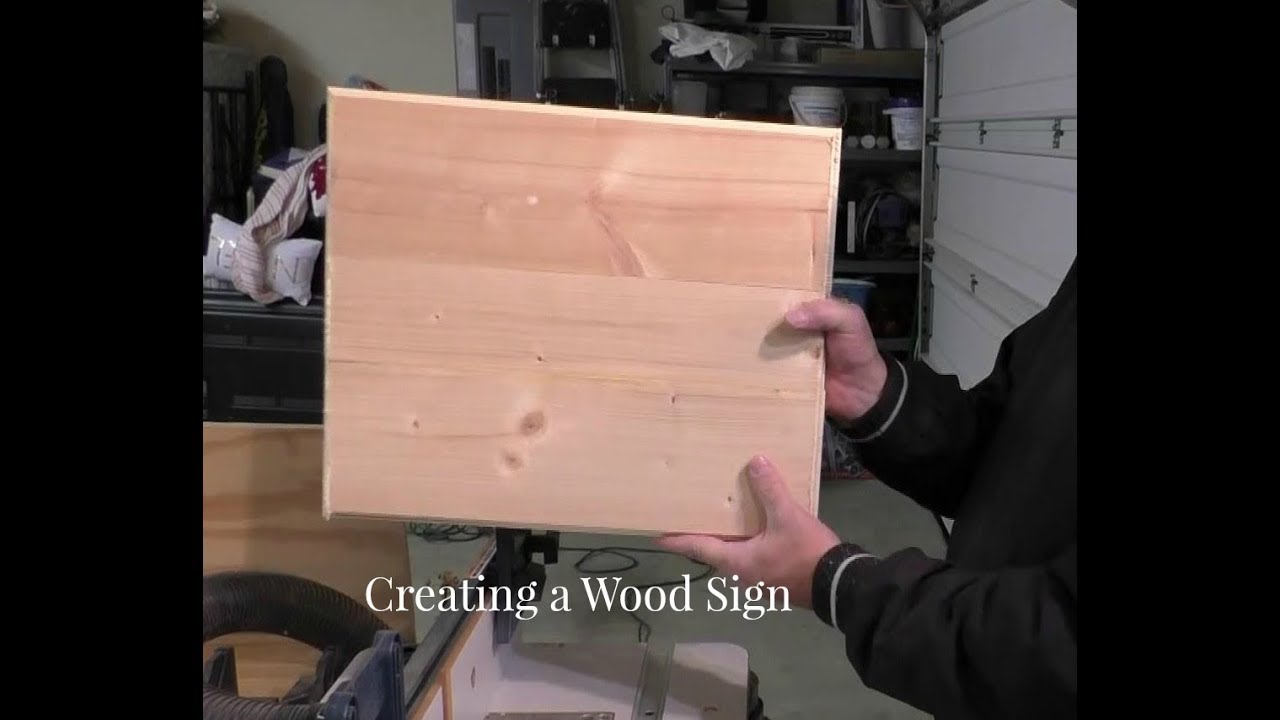 Creating a Wood Sign - YouTube
