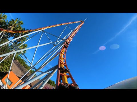 BULLET POV - Front Row - Selva Mágica Roller Coaster, 4K