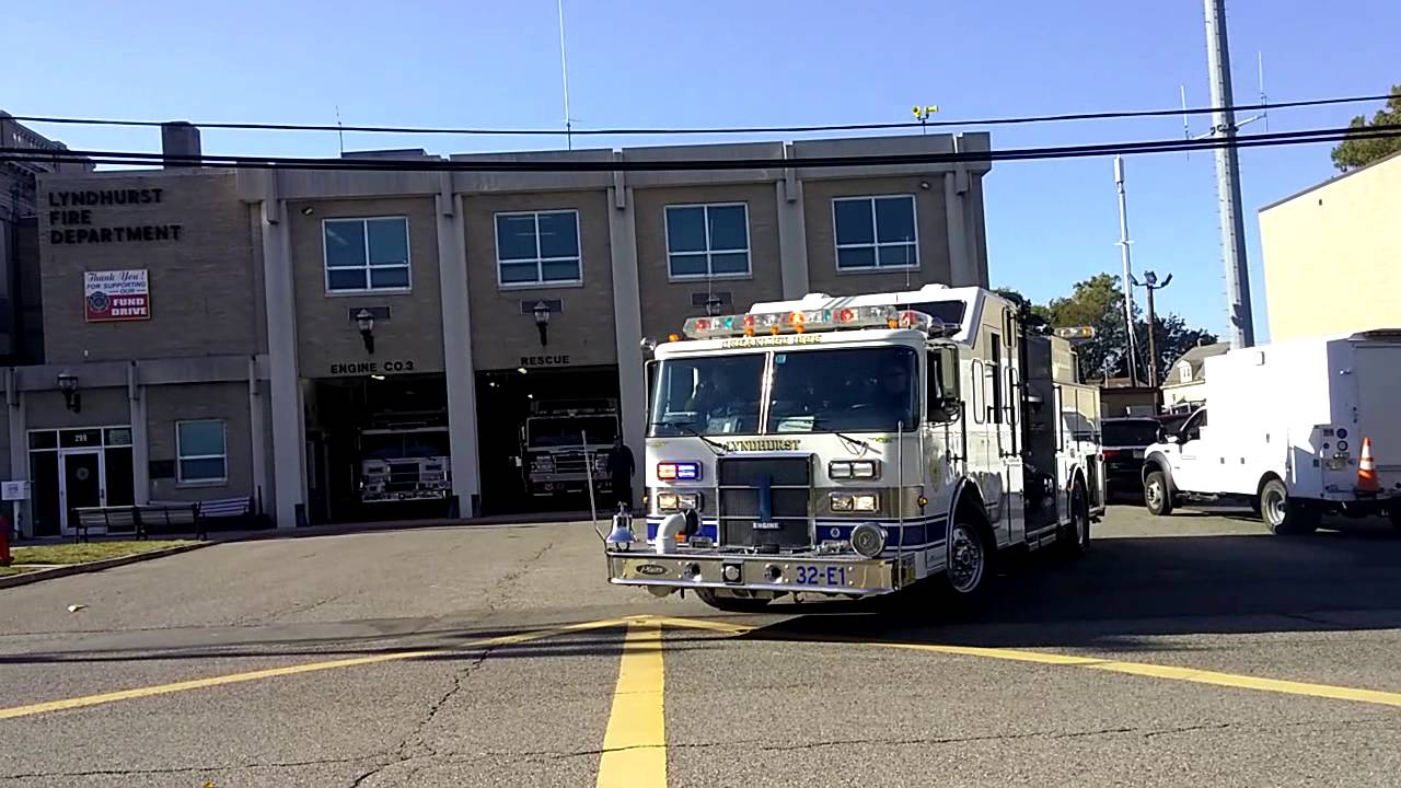 Lyndhurst, nj engine 1 responding 10/20/15 - YouTube
