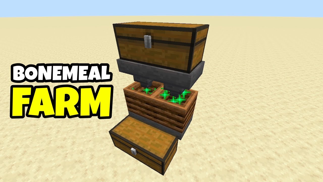 Best Bonemeal Farm in Minecraft - YouTube
