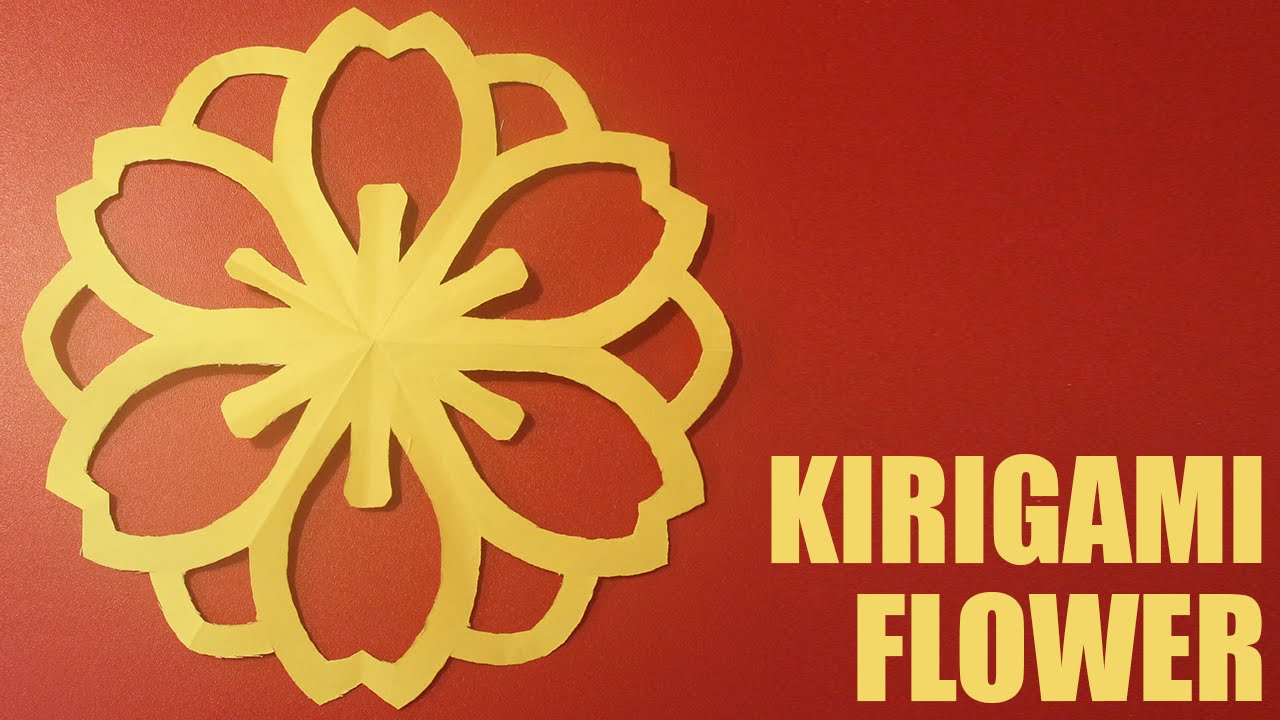 Kirigami Flower Tutorial - YouTube