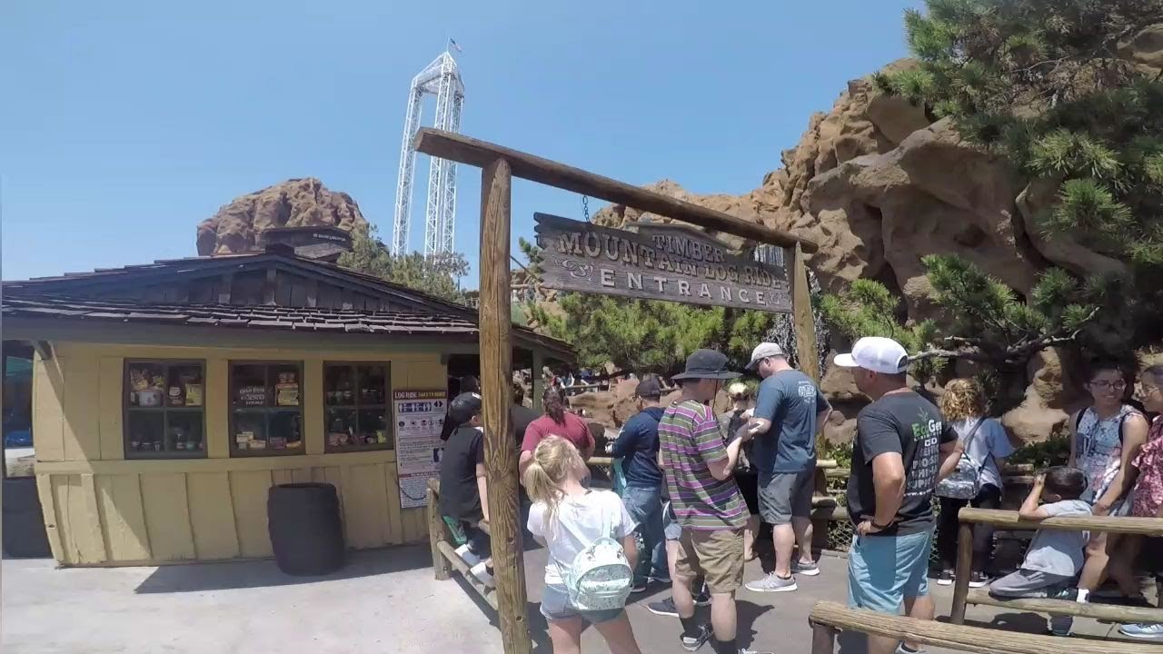 Timber Mountain Log Ride On-Ride New Seats HD POV ft. Entrance to Exit ...