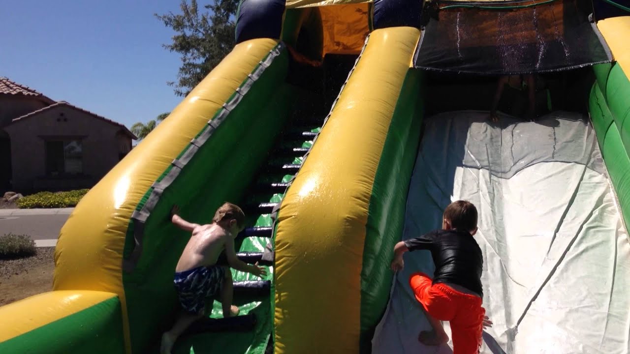 Water slide - YouTube